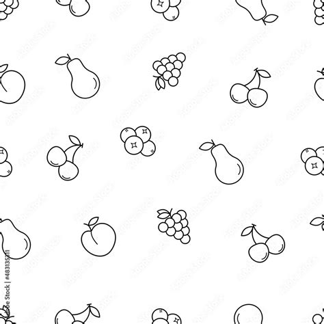 Seamless Fruit Pattern For Fabric Design Coverlet Design Kit