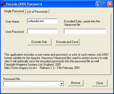 Encode Unix Password Download Free Windows 12 Softpedia