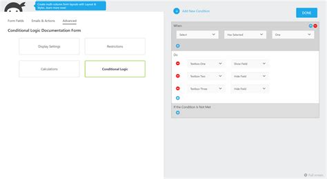 Conditional Logic Build Smarter WordPress Forms Ninja Forms