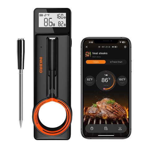 Inkbird Wireless Bbq Thermometer Bluetooth 54 Meat Thermometer With
