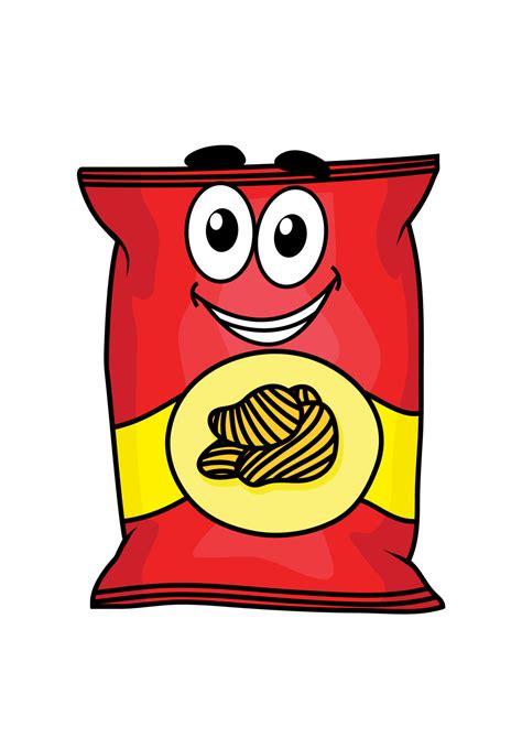 Cartoon Potato Chips Character 11521361 Vector Art At Vecteezy