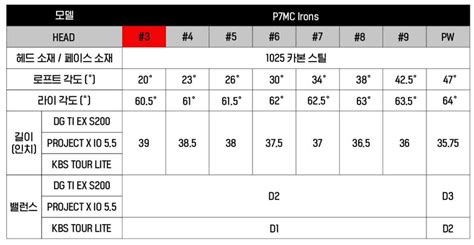 중급자 아이언 추천 Top 3 남자