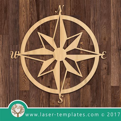 Compass Laser Cut Template Download Vector Design Patterns Laser