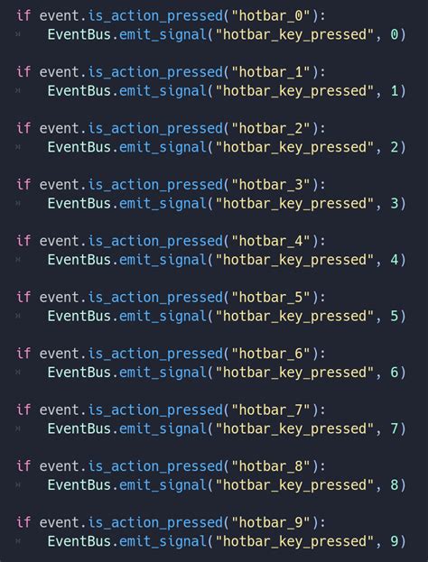 improving multiple if statements when handling input r godot