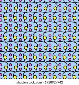 Doodle Abstract Texture Seamless Pattern Textile Stock Vector Royalty