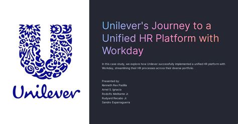 Unilevers Journey To A Unified Hr Platform With Workday