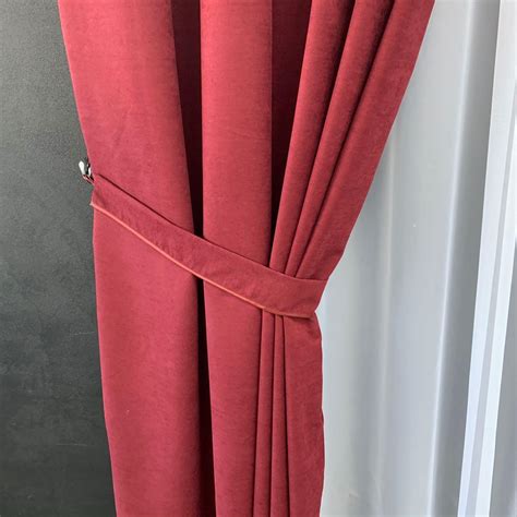 ᐉ Штори готові однотонні з мікровелюру на люверсах Бордовий • Краща ціна в Києві Україні