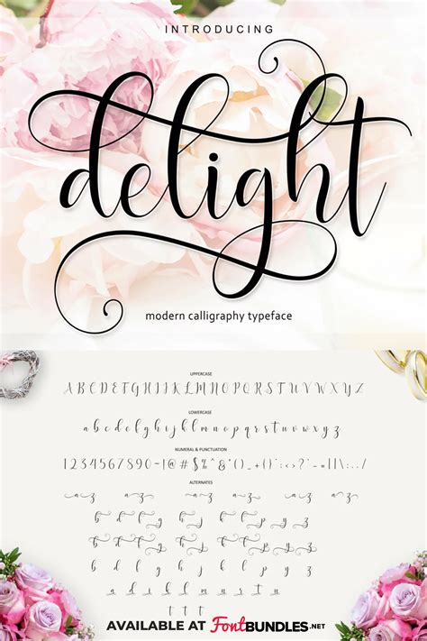 Delight Script 4 Font 21468