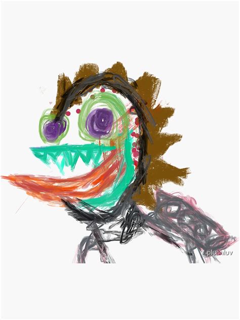 Monster Guy Sticker For Sale By Plushluv Redbubble