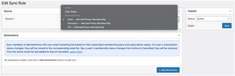 Sync Memberpress To Email List Based On Membership And Subscription Status