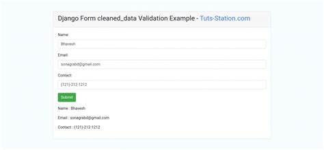 Django 表单验证cleaneddata 示例 一点一滴学编程 Ai吧python