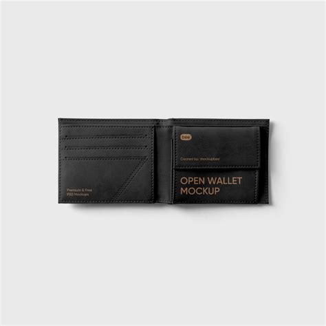 open wallet free mockup — free mockup world