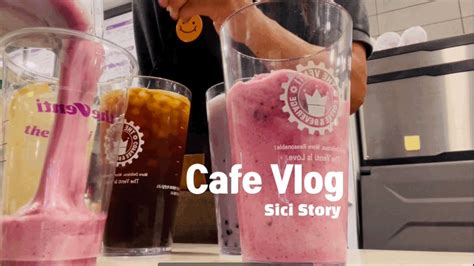 Cafe Vlog 더벤티 카페 브이로그 The Venti 🫐 블루베리 요거트 스무디 🍋 레몬 요구르탱 🧋 로얄밀크티 버블티 Youtube