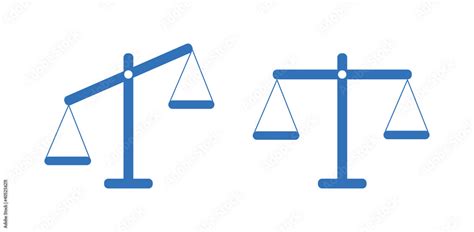 Scale Can Be Rotated Right And Left Scale Icon Vector Sign Isolated On
