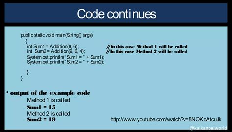 Overloading In Java With Example Ppt