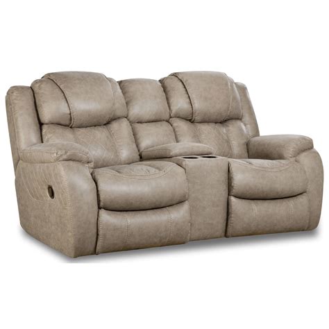 Homestretch 182 182 22 17 Casual Style Reclining Console Loveseat Dunk And Bright Furniture