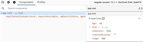 Get A List Of All Loaded Components And Their Properties Rangular2