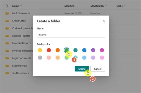 How To Create Colored Folders In Sharepoint And Onedrive