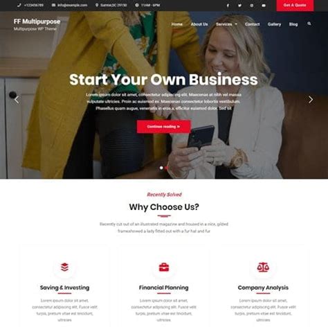 Ff Multipurpose Versatile Business Wordpress Theme Designhooks