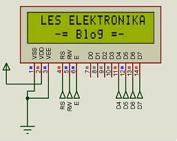 LES ELEKTRONIKA TUTORIAL MENGGUNAKAN LCD KARAKTER PADA CODEVISION