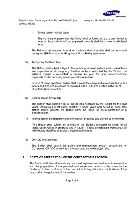 Interior Const Instruction To Bidders