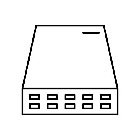 server icon outline icon 17397825 vector art at vecteezy