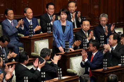 Japans Parliament Elects Sanae Takaichi As Nations First Female Prime