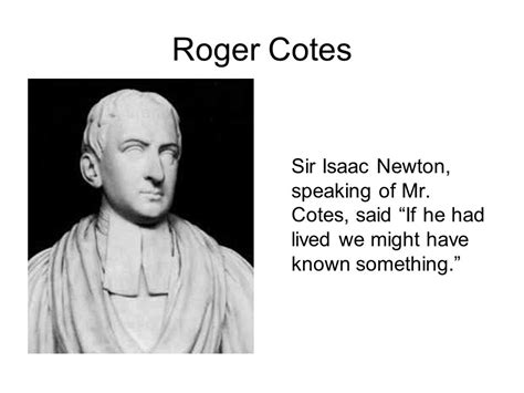 Citações Comentadas De Roger Cotes Anotações Universidade Sem