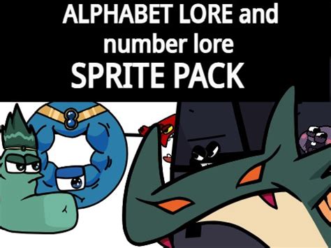 Legendary Alphabet Lore Sprite Pack Vector