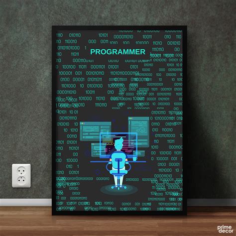 Numetric Coding Programmer Poster Wall Art Prime Décor