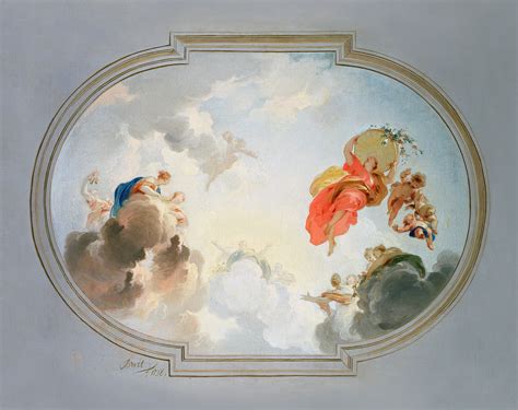 Ceiling Depicting Apotheosis Mural By Jacob De Wit Murals Your Way