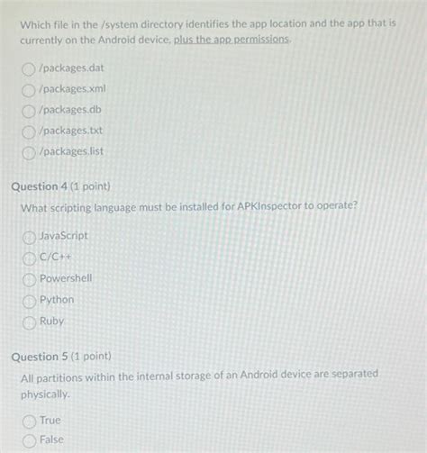 solved how many partitions are utilized in an android