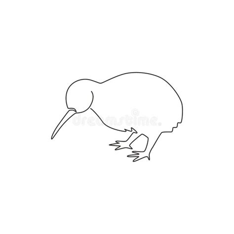 Kiwi Bird Drawing Outline