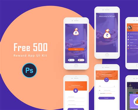 Reward App Ui Kit Graphic Fork
