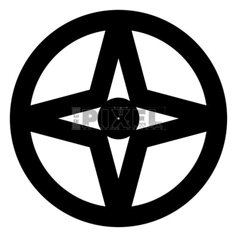 Circle With Star Inside Symbol