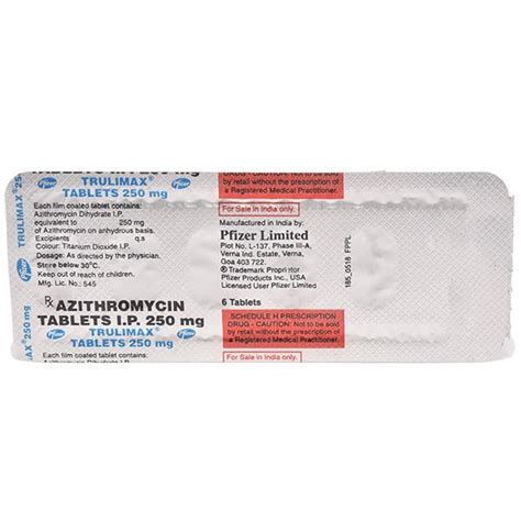 Buy Trulimax 250mg Tablet 6s Online At Upto 25 Off Netmeds