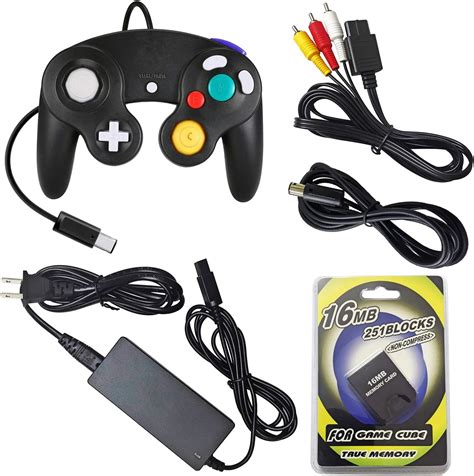 Amazon Com AreMe Accessories Bundle Compatible With Gamecube AC Power Supply Adapter AV
