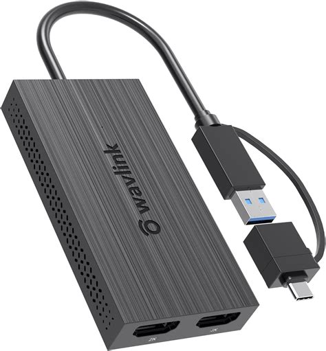 Jp Wavlink Usb 3 0 デュアルhdmiアダプター 6モニターディスプレイ対応 4kおよび1080p外部ビデオディスプレイ M1 M2 Mac