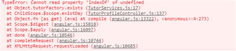 Angularjs Indexof Of Undefined Stack Overflow