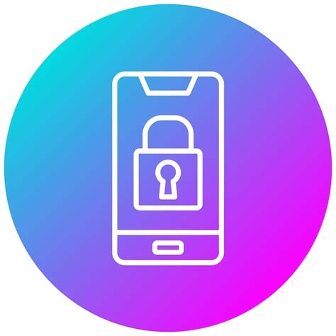 Premium Vector Mobile Security Vector Illustration Style