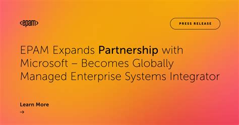 Epam Becomes Microsoft Globally Managed Enterprise Systems Integrator Epam