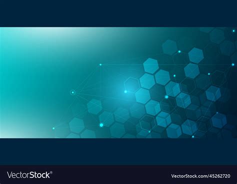 Abstract Hexagon Pattern Background Medical Vector Image
