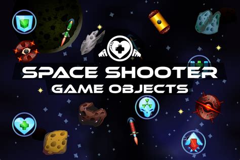 free space shooter game objects