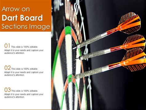 Arrow On Dart Board Sections Image PowerPoint Presentation Templates PPT Template Themes