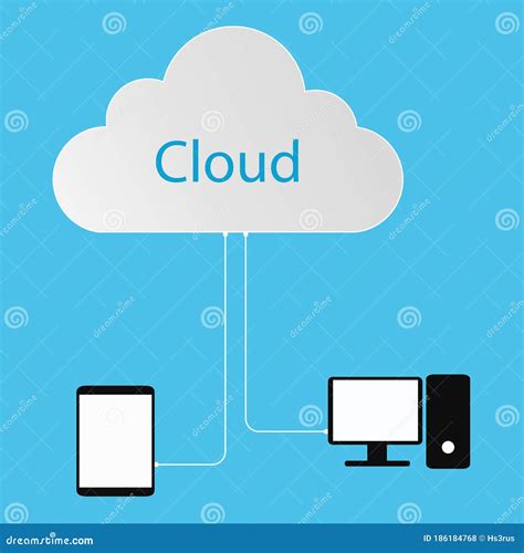 Cloud Computing Technology Abstract Scheme Eps10 Vector Illustration