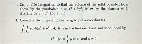 Double Integration And Polar Coordinates Raskmath