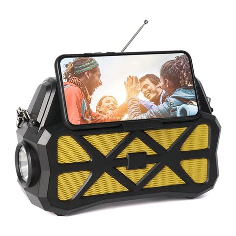 Tw S Portable Colorful Wireless Solar Outdoor Speaker Camping Party Soundbox Radio Fm Audio