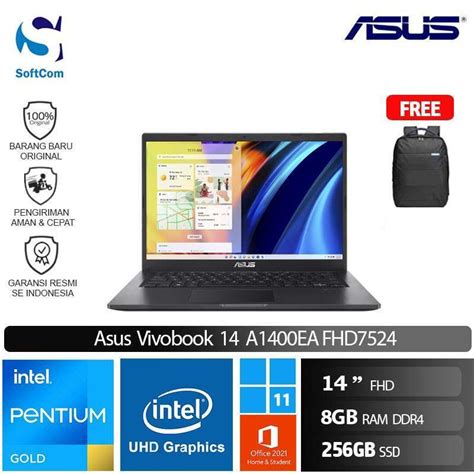 Jual Asus Vivobook A Ea Fhd Notebook Pentium Gold Gb Gb Fhd Win Home