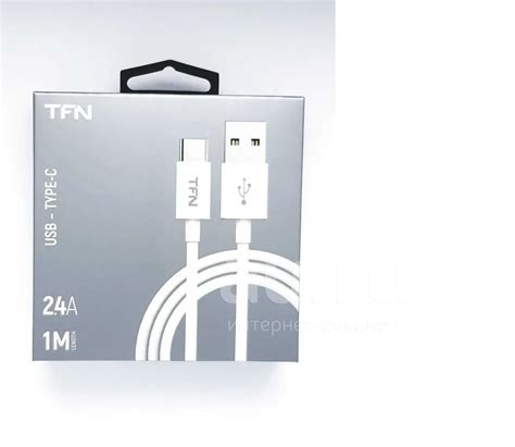 Кабель Usb Type C Tfn 1m 2 4a White Tfn Cusbcusb1mtpwh — купить в Красноярске Состояние