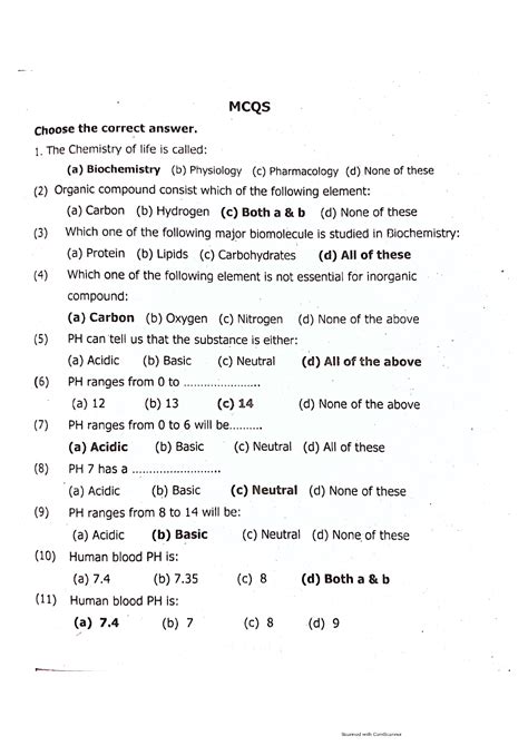SOLUTION Biochemistry Mcqs Studypool SOLUTION Biochemistry Mcqs Studypool